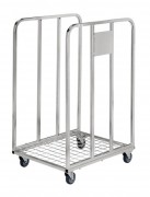 Chariot roll 2 parois - Capacité : 150 Kg - 2 roues avec freins EN1757