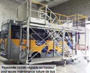 Passerelle mobile maintenance toiture bus : Devis sur Techni-Contact ...