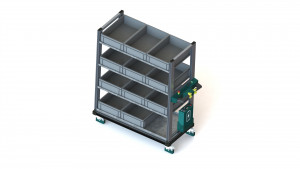 Chariot de picking motorisé 1220mm : Devis sur Techni-Contact - Chariot de préparation de ...