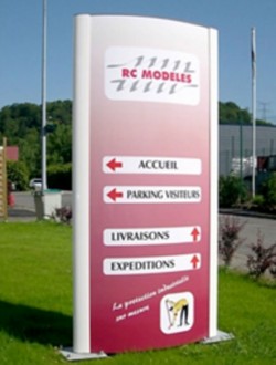 Totem de communication aluminium : Devis sur Techni-Contact - Support ...