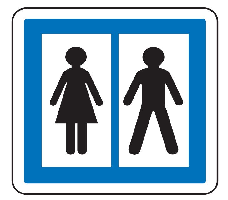 Panneau d'indication toilettes publiques CE12 : Commandez sur Techni ...