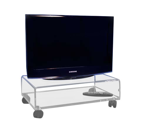Table Tv plexiglas : Commandez sur Techni-Contact - Table mobile pour TV