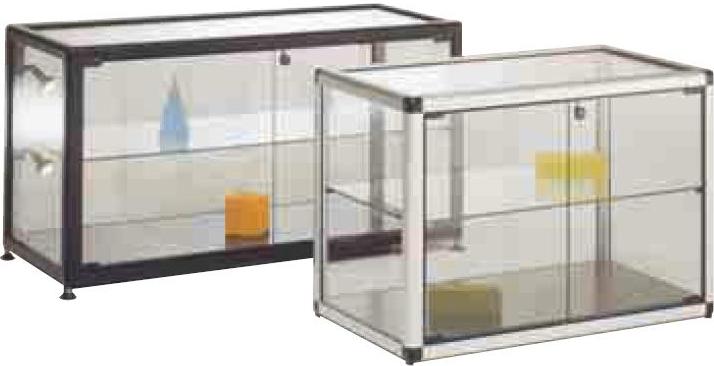 Vitrine de comptoir alu : Devis sur Techni-Contact - Vitrine 1 étagère