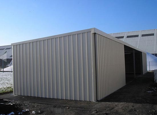 Bâtiment métallique fermé 1 pente : Devis sur Techni-Contact - Hangar ...