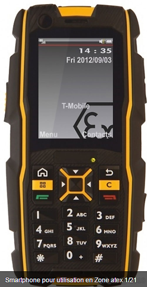 Smartphone étanche pour zone Atex : Devis sur Techni-Contact ...