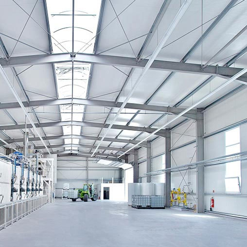 Bâtiment industriel en acier : Devis sur Techni-Contact - Hangar bi-pente