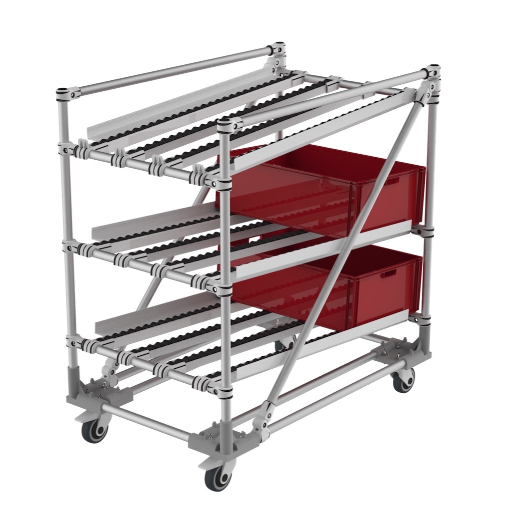 Chariot flow rack : Devis sur Techni-Contact - Rack Kaizen
