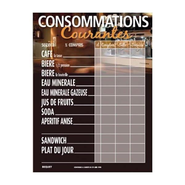Panneau d'affichage prix de consommation : Commandez sur Techni-Contact ...