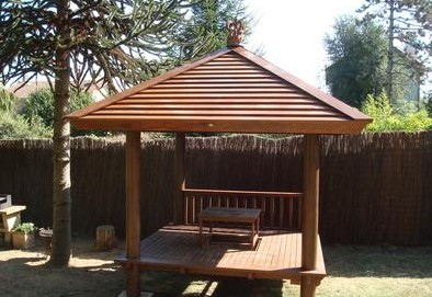 Carbet en bois : Devis sur Techni-Contact - Carbet avec toiture