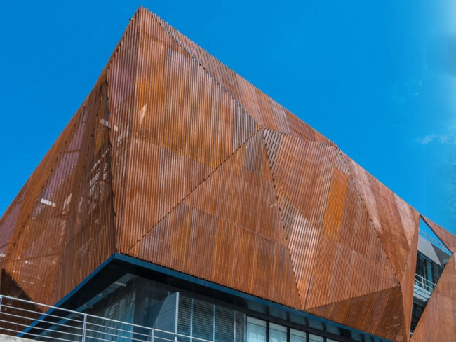 Caillebotis en acier Corten pour façade : Devis sur Techni-Contact ...