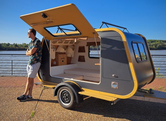 Mini-caravane - teardrop : Devis sur Techni-Contact - Caravane mobile