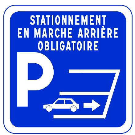 Panneau de parking vertical stationnement marche arrière : Devis sur ...