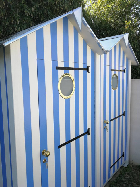 Cabine de plage double 2 modules (3m2) : Devis sur Techni-Contact ...