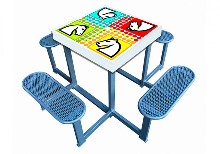 Table de jeux d'extérieur 'Petits chevaux' avec 4 places : Devis sur ...