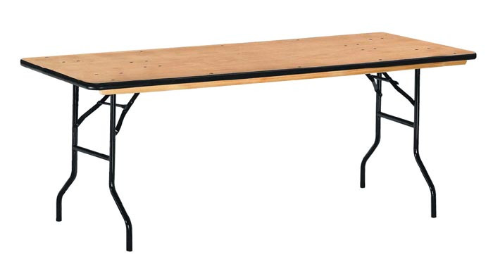Table pliante en bois rectangulaire - L.1830 mm ou 2000 mm : Commandez ...