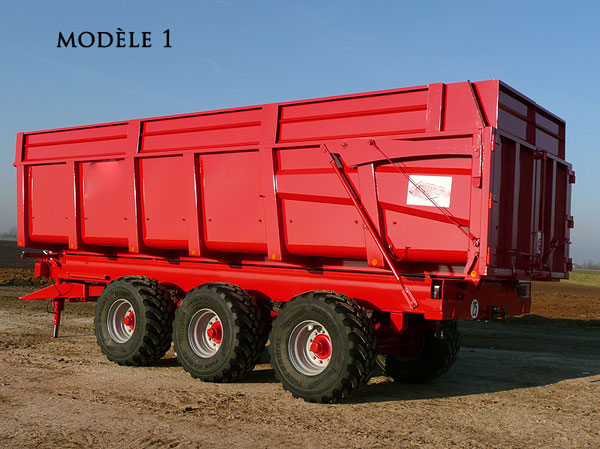 Remorque agricole 3 essieux : Devis sur Techni-Contact - Remorque benne