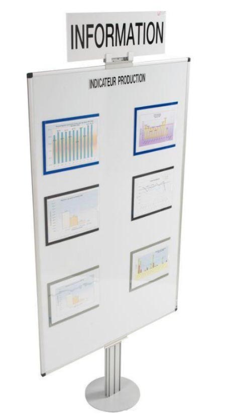 Panneau d'affichage atelier sur pieds : Devis sur Techni-Contact ...