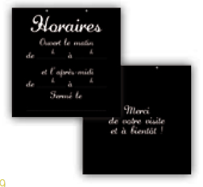Plaque horaire d'ouverture : Commandez sur Techni-Contact - Plaque ...