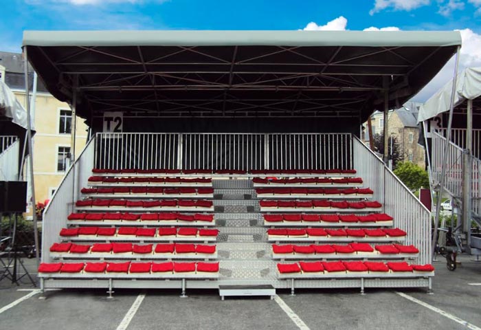 Gradin scénique : Devis sur Techni-Contact - Siège gradin auditorium