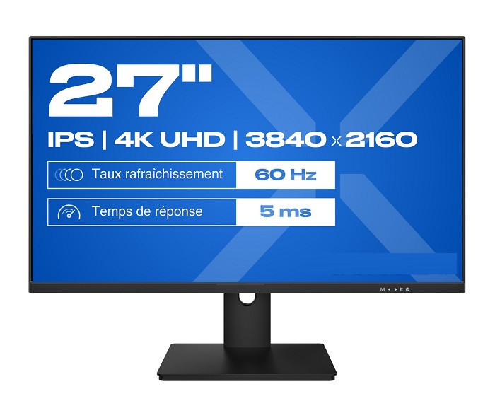 Écran PC bureautique 27" 4K UHD : Devis sur Techni-Contact - Moniteur ...