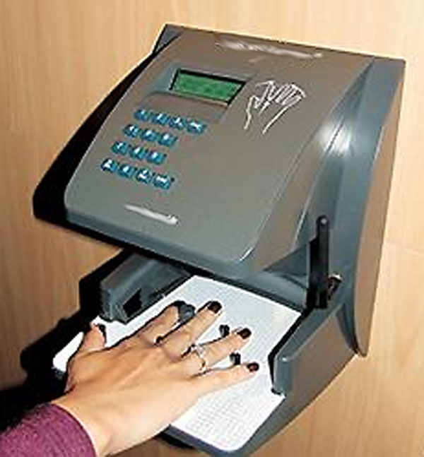 Pointeuse biométrique contour main : Devis sur Techni-Contact ...