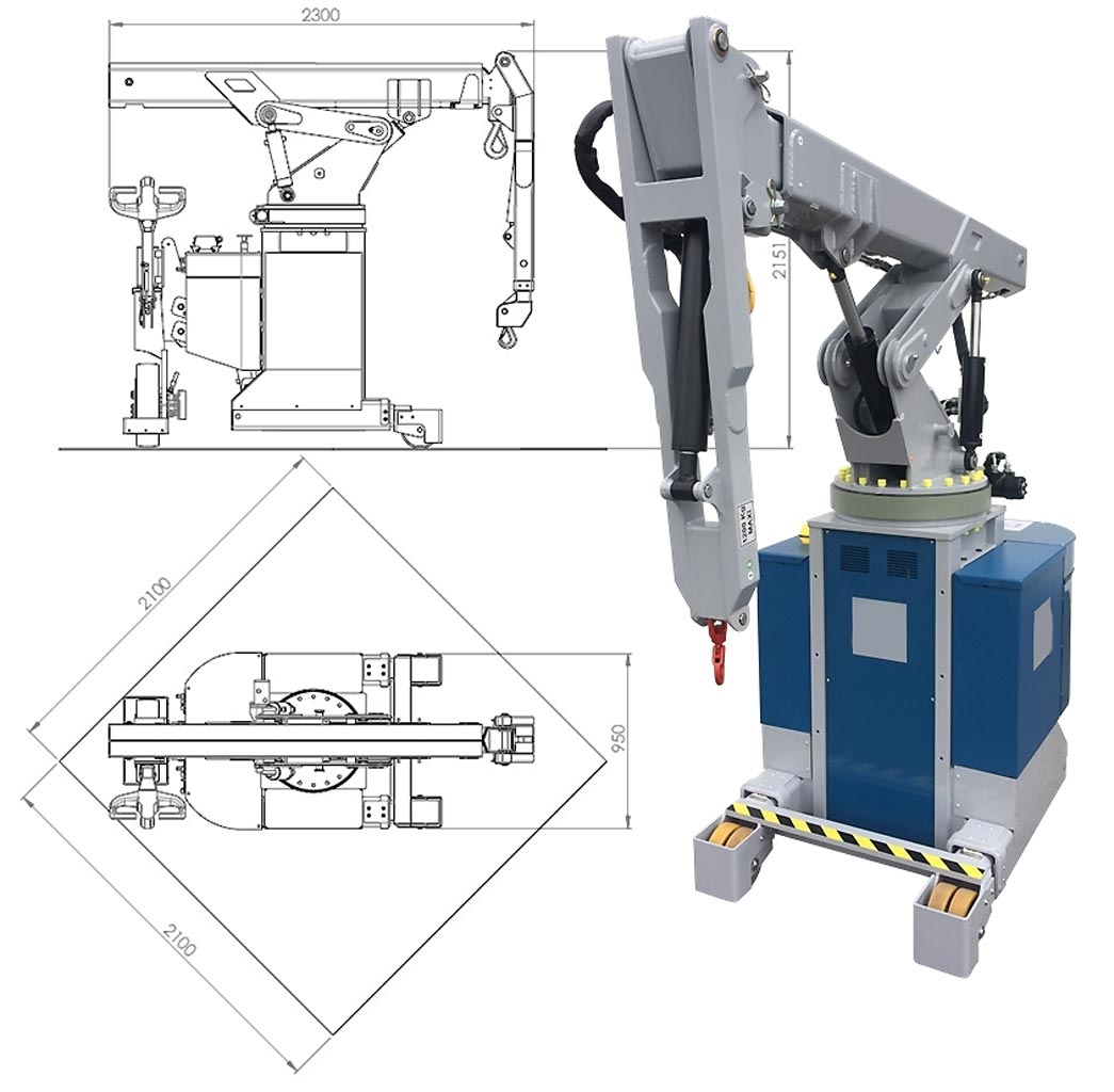 Mini grue mobile à flèche compacte : Devis sur Techni-Contact - Mini ...