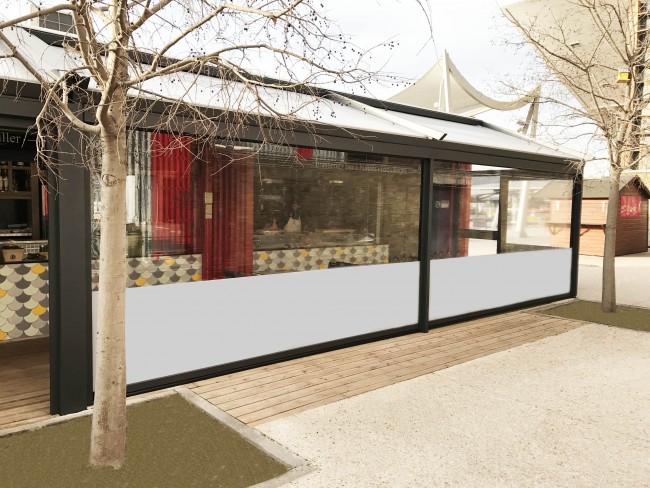 Store vertical ZIP en toile ou cristal transparent : Devis sur Techni ...