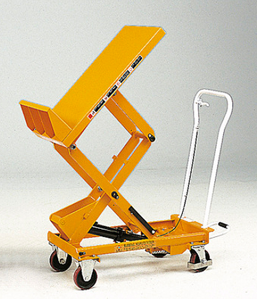 Table élévatrice manuelle à plateau inclinable - 400 kg : Devis sur ...