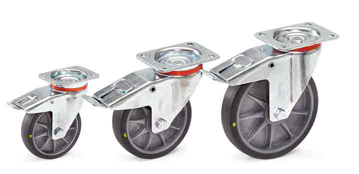 Roue pivotante TPE-ESD 125 mm : Commandez sur Techni-Contact - Roues ...