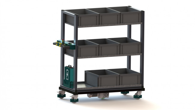 Chariot de picking motorisé 1220mm : Devis sur Techni-Contact - Chariot de préparation de ...