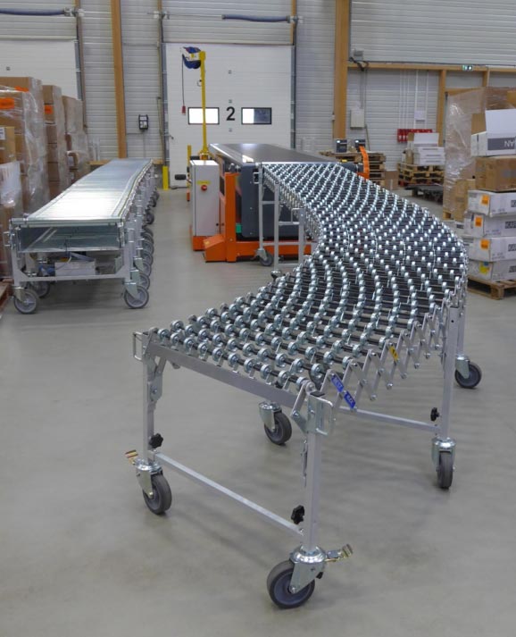 Convoyeur industriel courbe à galets : Devis sur Techni-Contact ...