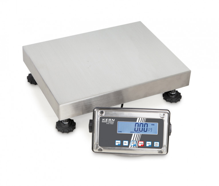 Balance plateforme avec afficheur en inox : Commandez sur Techni-Contact - Balance plate forme ...