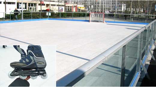 Patinoire artificielle : Devis sur Techni-Contact - Patinoire synthétique
