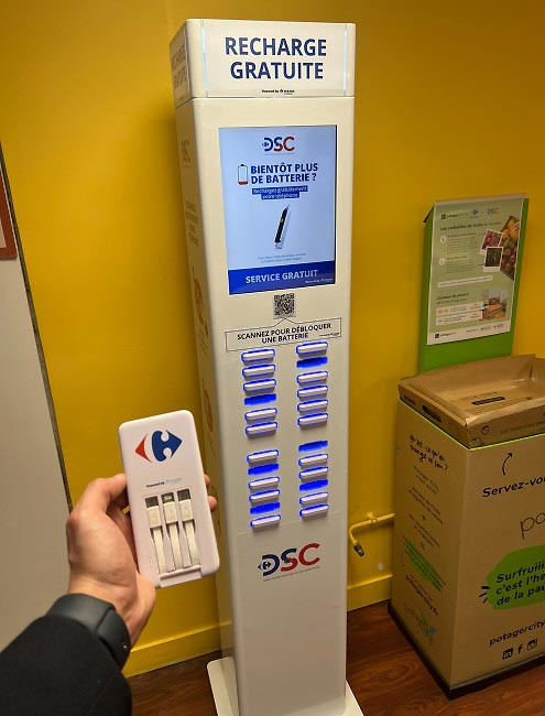 Borne de rechargement mobile avec 24 recharges externes : Devis sur ...