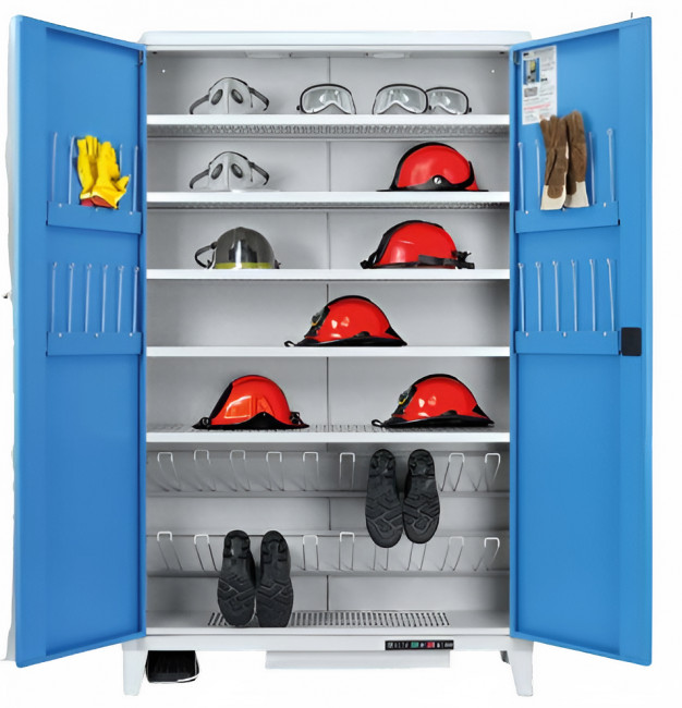 Vestiaire désinfectant en acier CARESTORE - Double porte battante – 5 ...