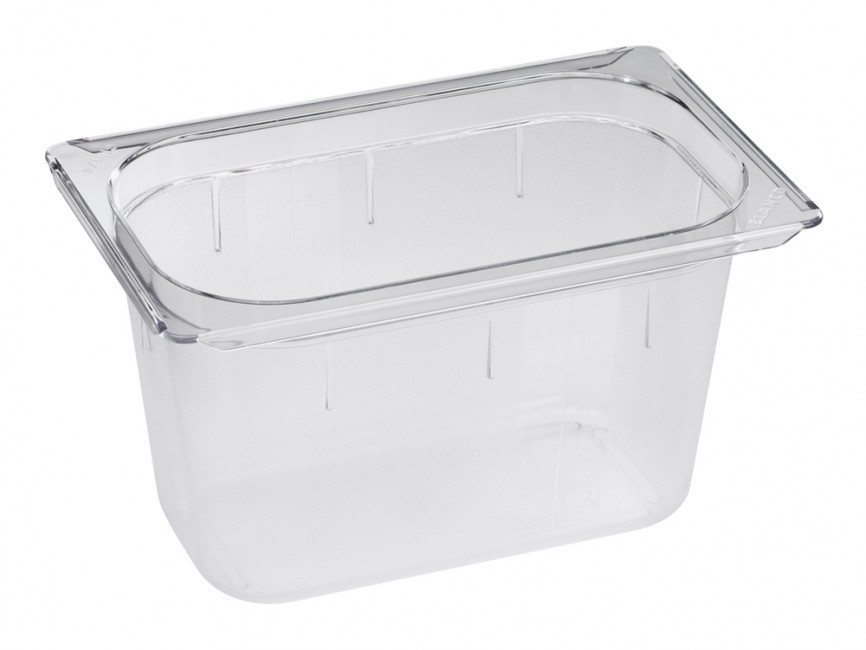 Bac gastro transparent GN 1/4 polycarbonate : Commandez sur Techni-Contact - Bac GN 1/4 ...