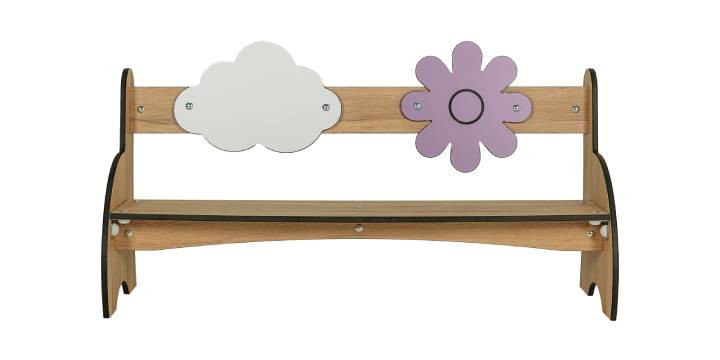 Banc enfant pour collectivité - L 100 cm x P 35 cm - Hauteur assise : 21 ou 30 cm - Dossier ...