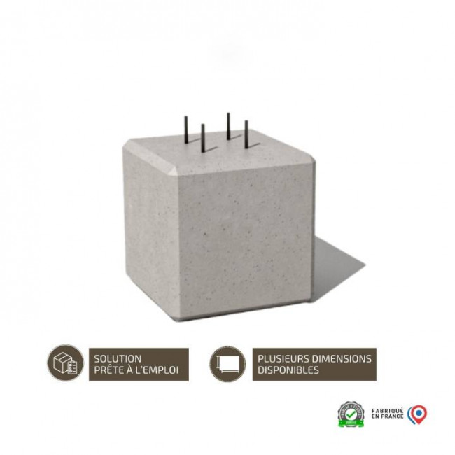 Bloc de lestage en béton pour équipements urbains et de chantiers ...