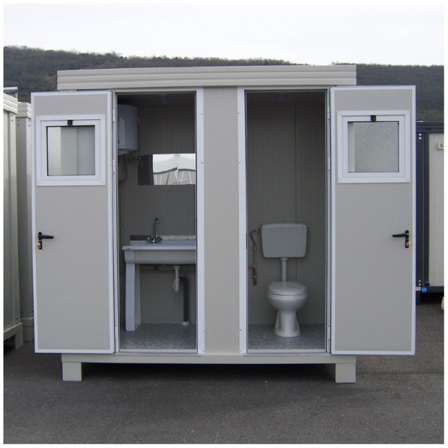 Bloc sanitaire sl1 neuf avec wc et lavabo double : Devis sur Techni-Contact - Blocs Sanitaires