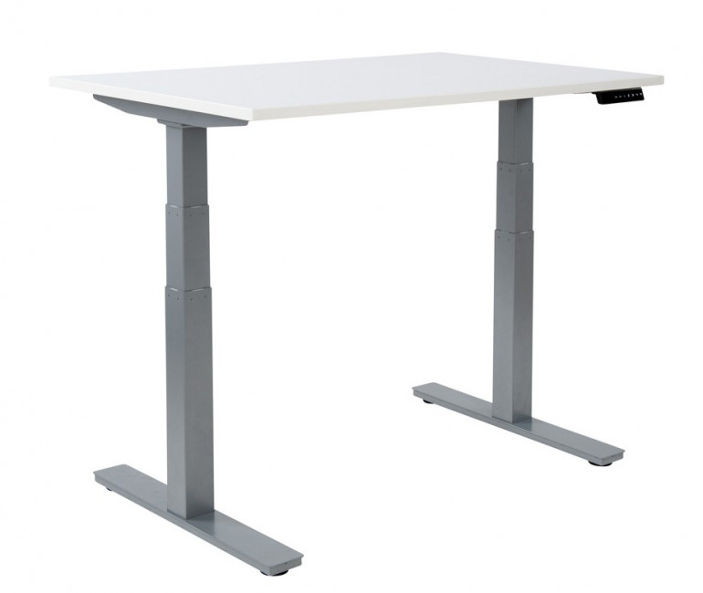 Bureau assis debout réglage électrique - Plateau mélaminé ou stratifié ...