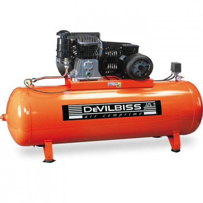 Compresseur à piston bi-étagé - 500 L - 660 l/min - 10 bar : Devis sur ...