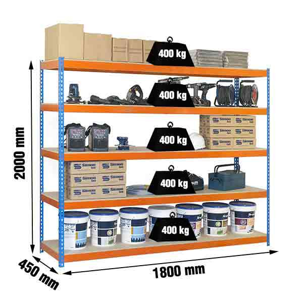 Etagère d’atelier bois sans vis 5 niveaux : Commandez sur Techni-Contact - Etagère pour atelier ...