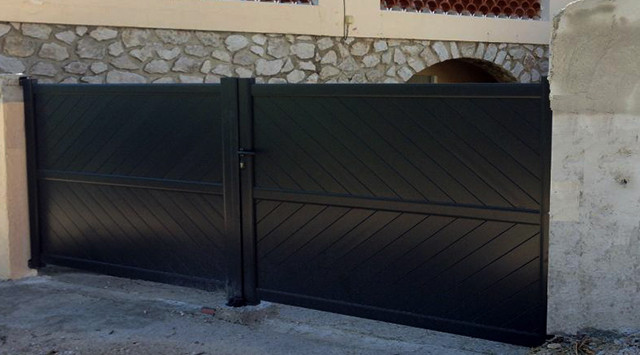 Portail aluminium battant droit : Devis sur Techni-Contact - Porte ... Portail aluminium battant droit : Devis sur Techni-Contact - Porte ...