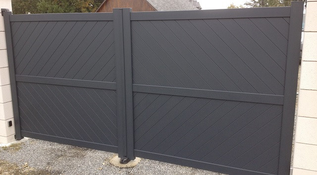 Portail aluminium battant droit : Devis sur Techni-Contact - Porte ... Portail aluminium battant droit : Devis sur Techni-Contact - Porte ...