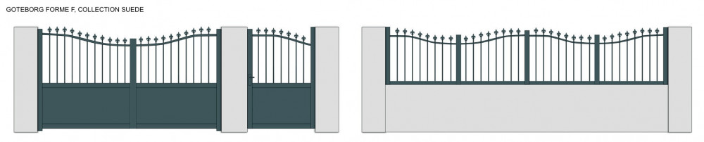 Portail coulissant en aluminium : Devis sur Techni-Contact - Porte d'entrée coulissante