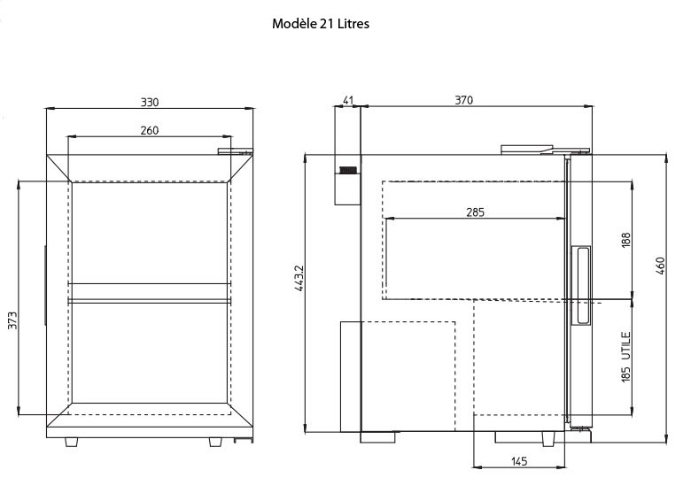 Mini frigo froid positif : Commandez sur Techni-Contact - Mini ...