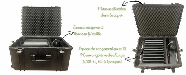 Valise Multimédia pour classe mobile 16 tablettes : Devis sur Techni ...